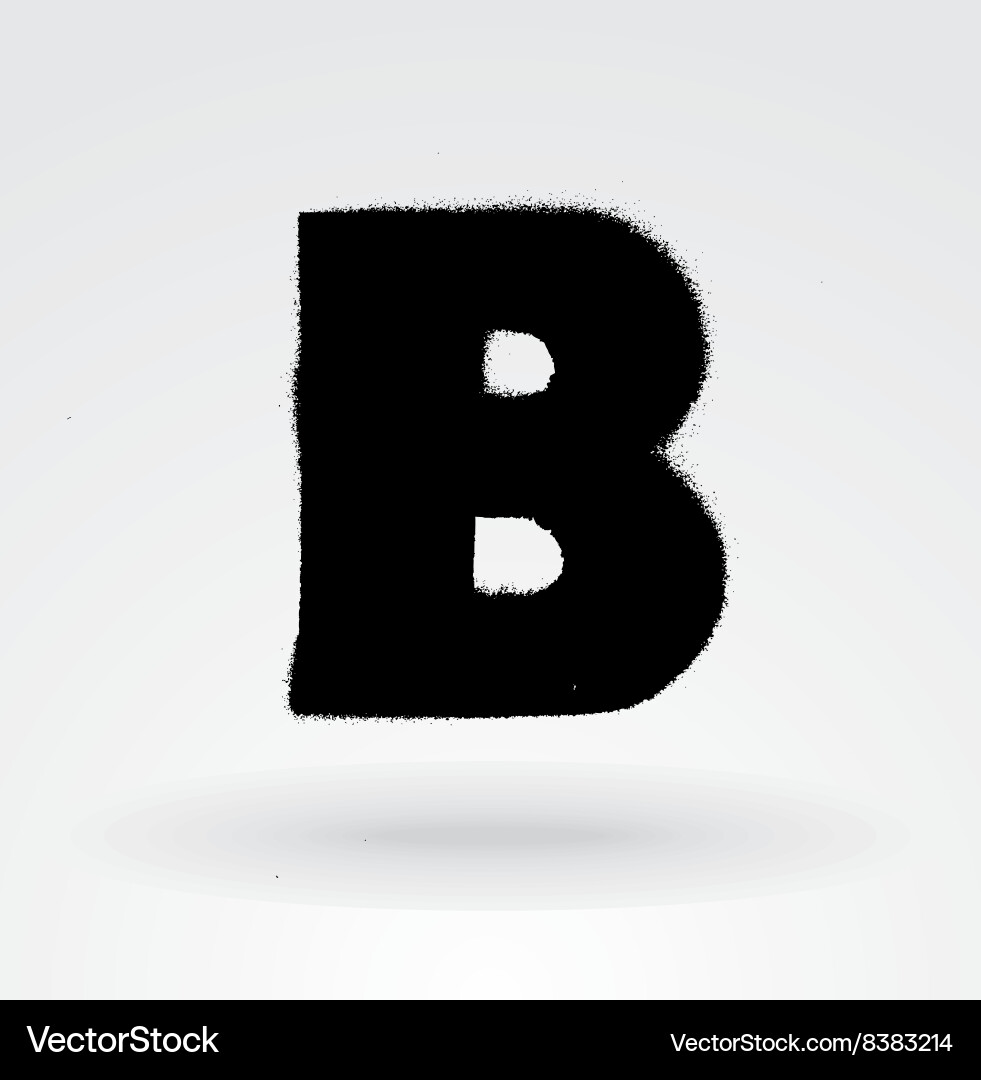 Detailed Stencil Alphabet Font Royalty Free Vector Image