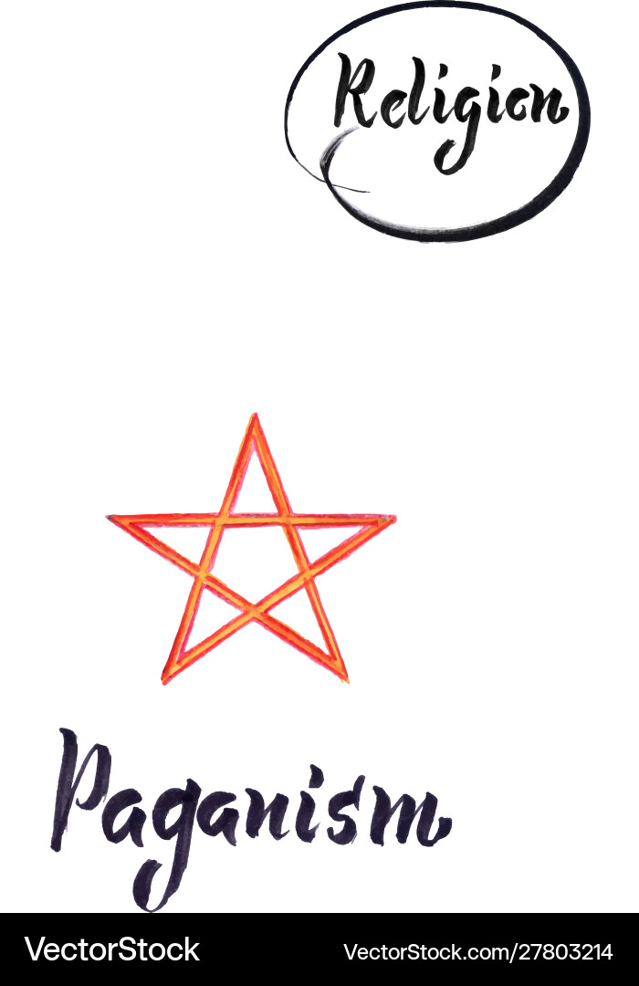 Religious sign-paganism Royalty Free Vector Image