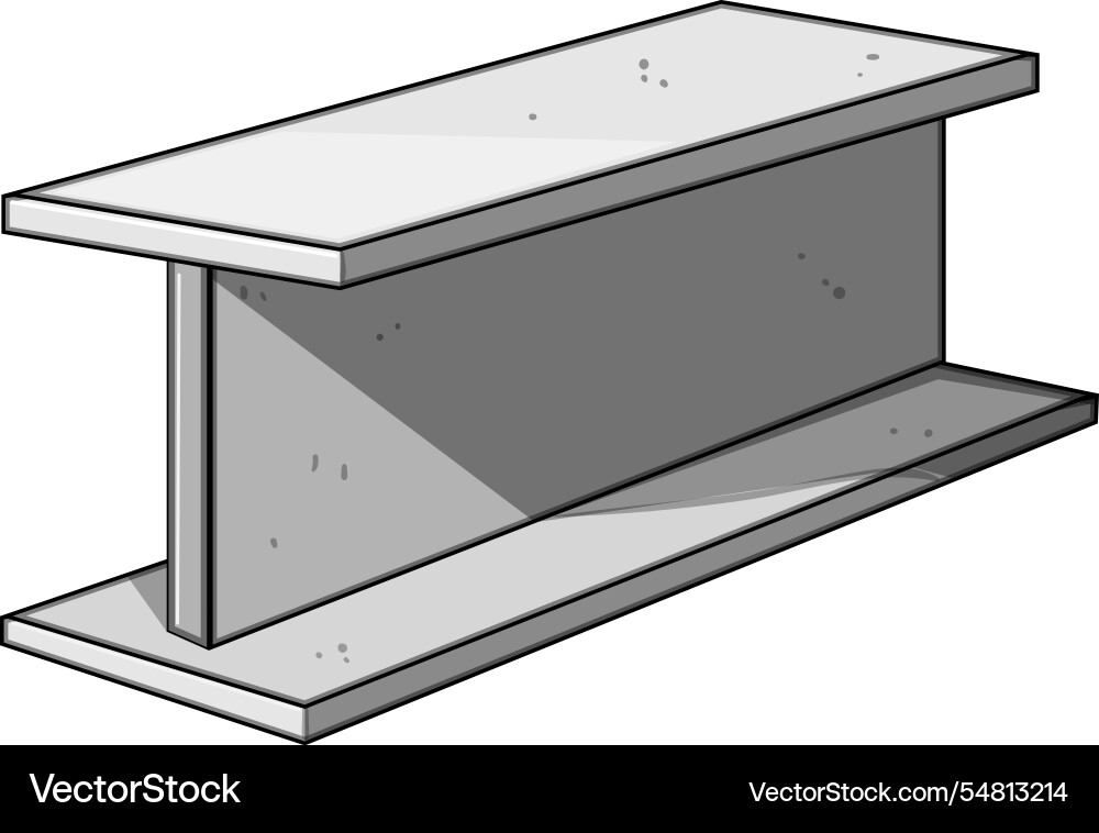 Structure steel beam cartoon Royalty Free Vector Image