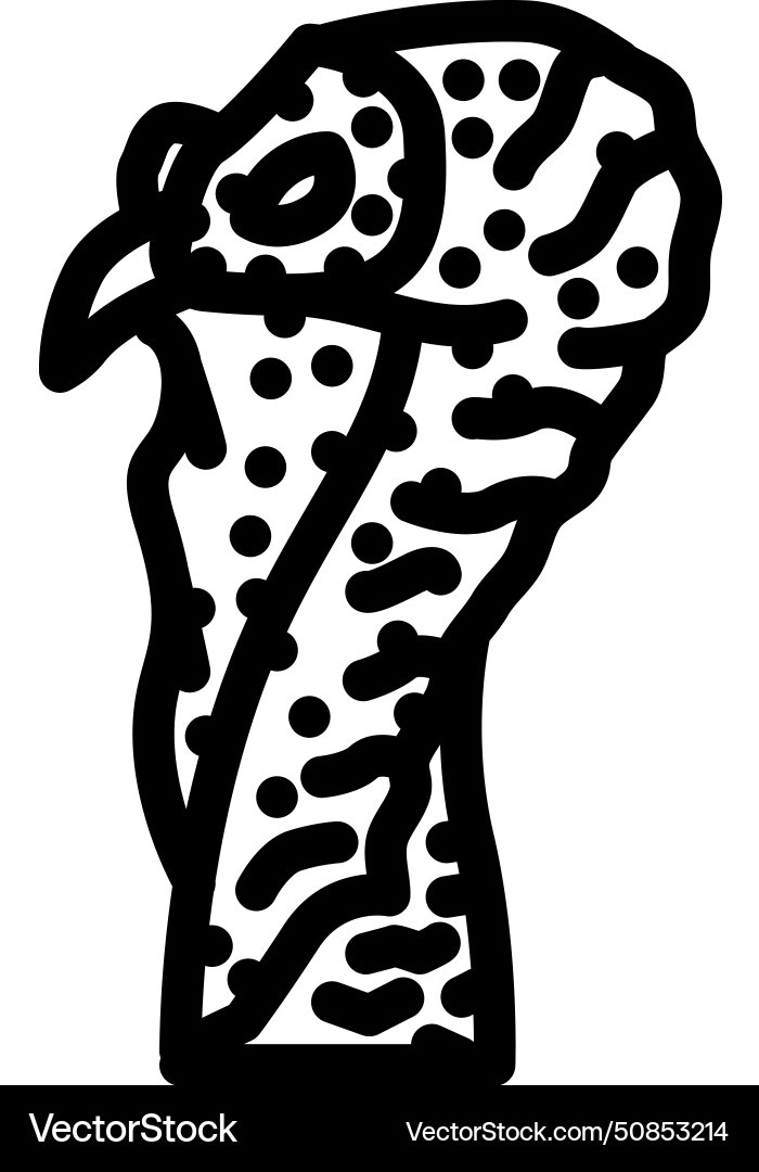 Turkey animal line icon Royalty Free Vector Image