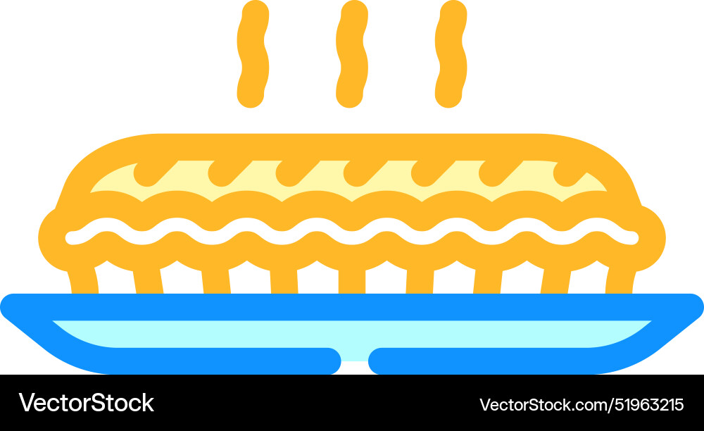 Baking apple pie autumn color icon Royalty Free Vector Image