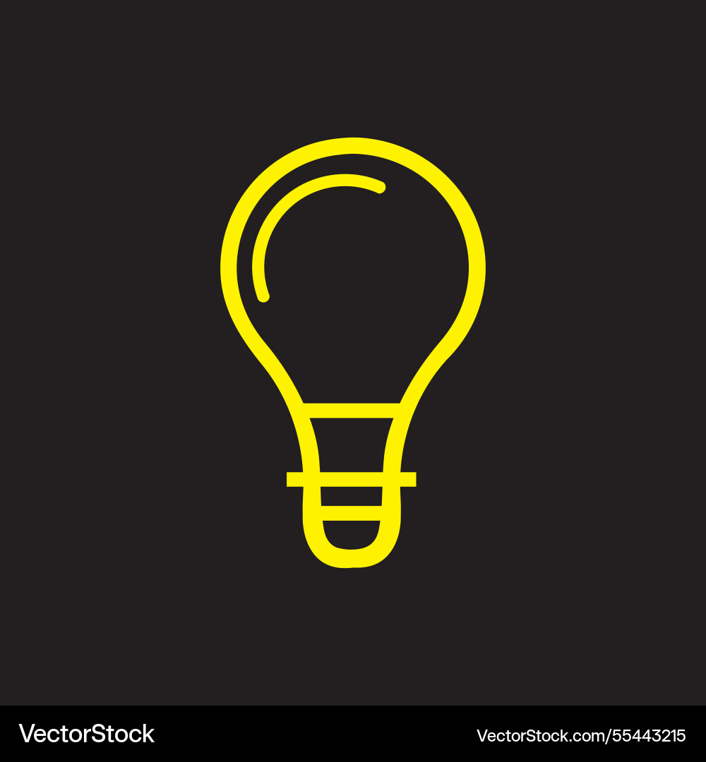 Bulb stickers for idea and sign Royalty Free Vector Image