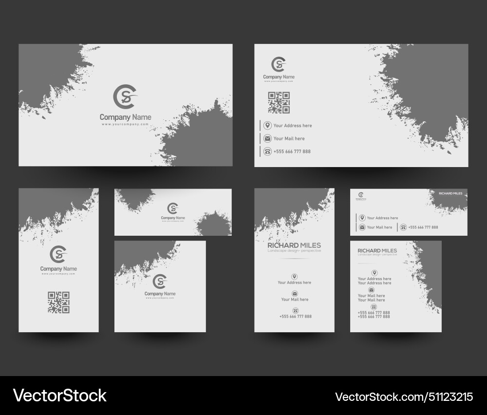 Corporate identity business set design Royalty Free Vector