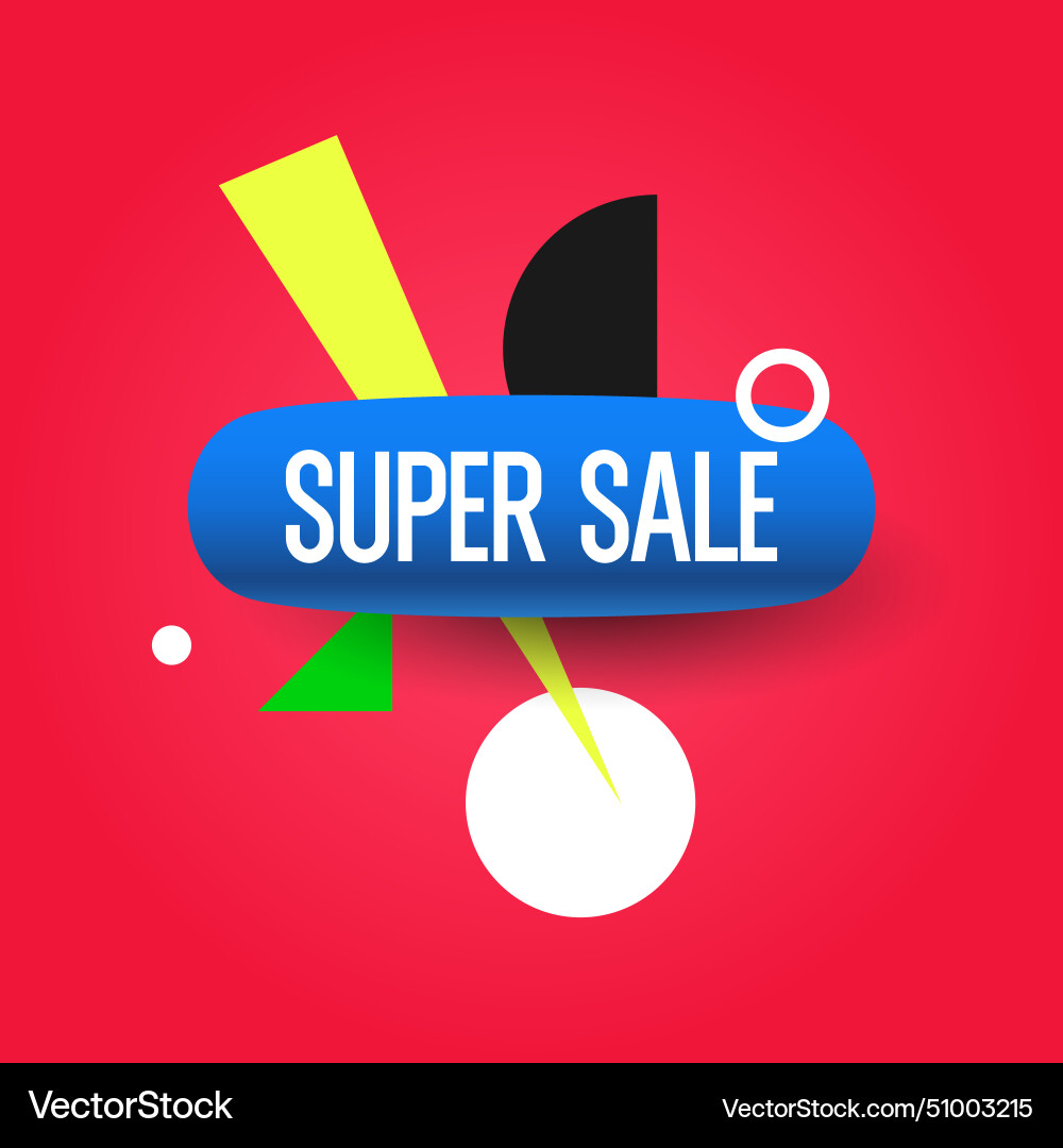 Poster sale bright abstract background Royalty Free Vector