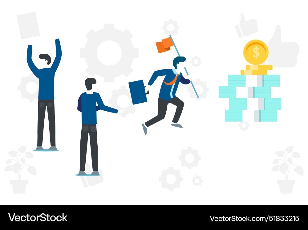 Remote work disadvantages isolated cartoon concept