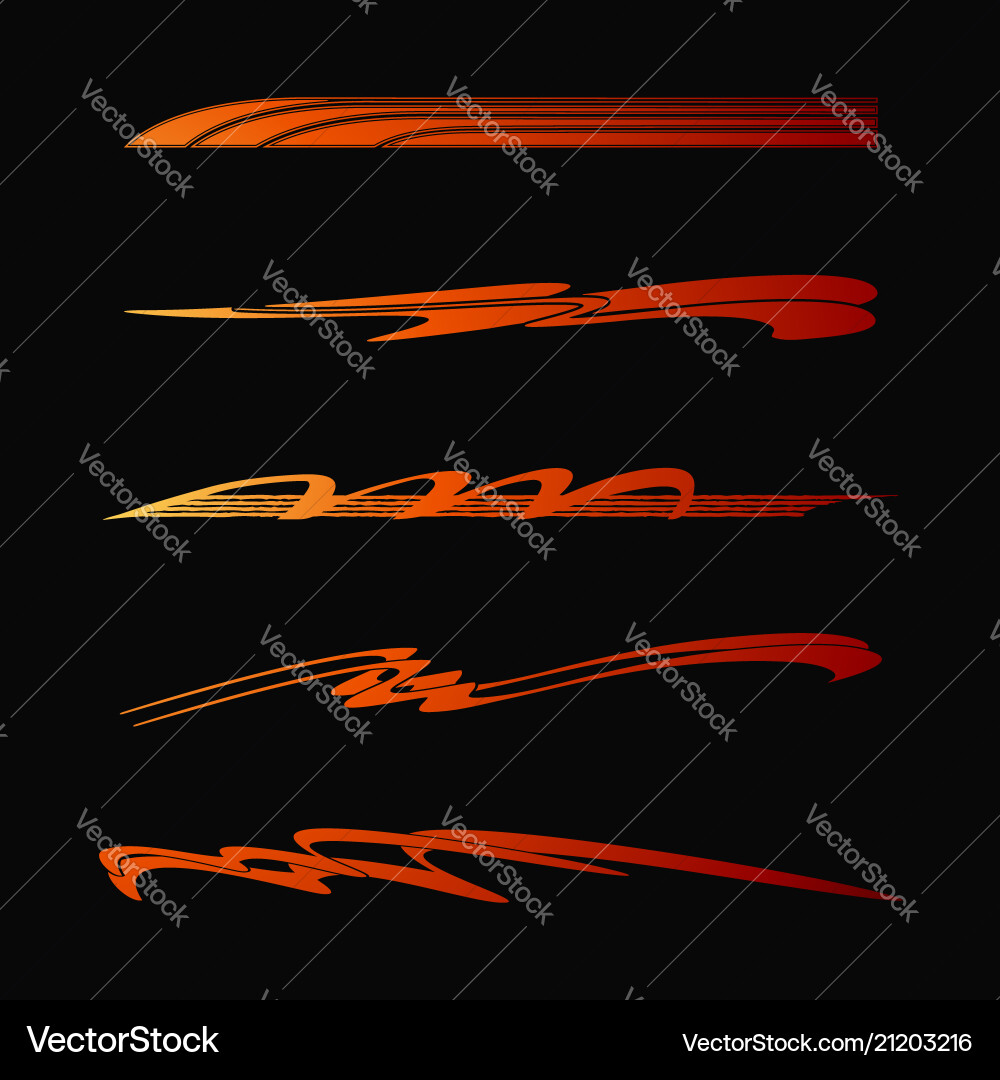 Car motorcycle racing vehicle graphics vinyls Vector Image