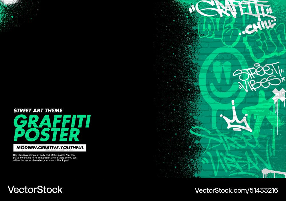 Graffiti background Royalty Free Vector Image - VectorStock
