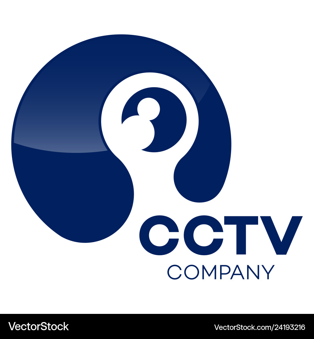 Modern cctv logo Royalty Free Vector Image - VectorStock