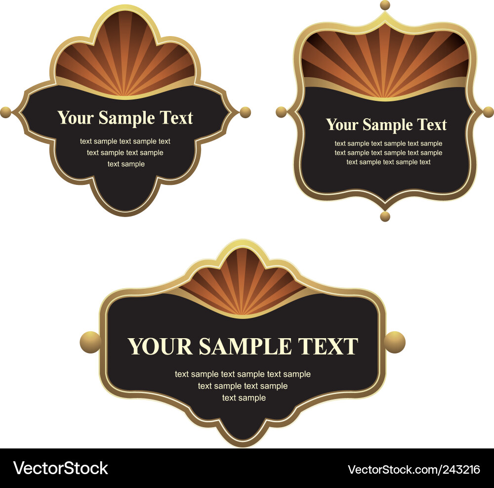 Set of labels Royalty Free Vector Image - VectorStock