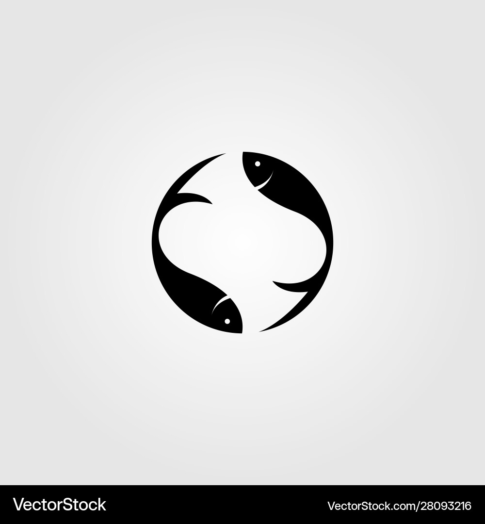 Yang Simple Logo Letter M Yin Yang Logo