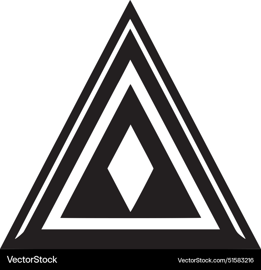 Triangle - minimalist and flat logo Royalty Free Vector