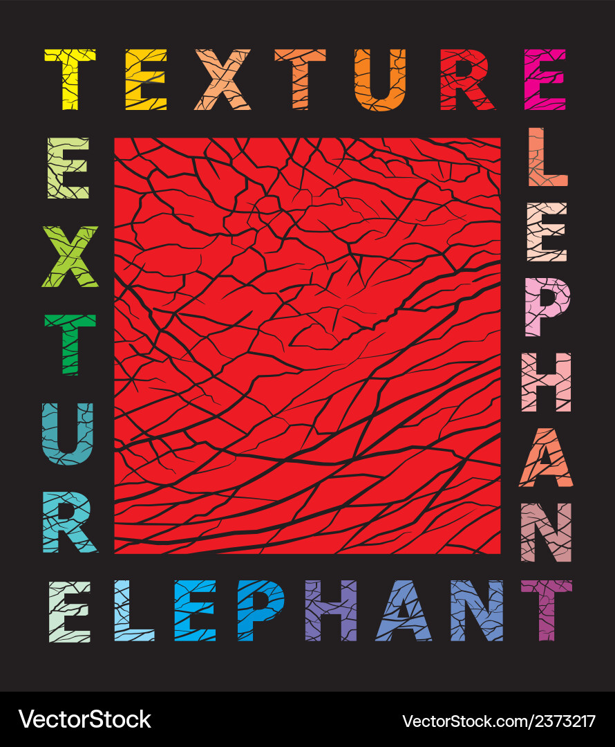 Abstract elephant skin texture Royalty Free Vector Image