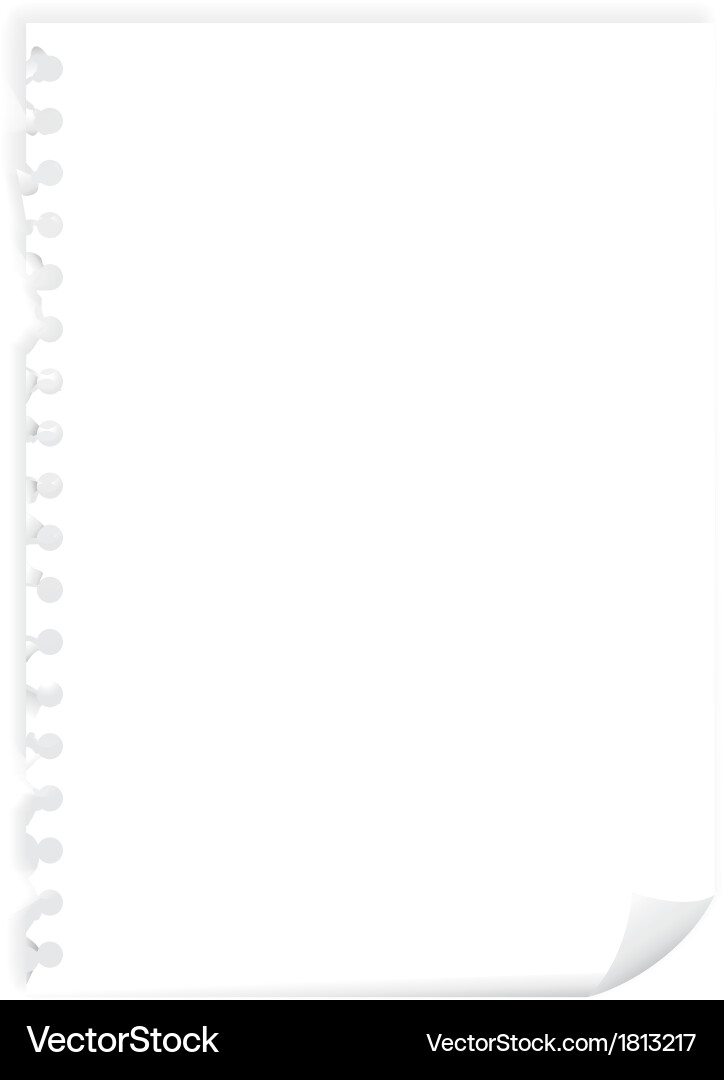 Blank page Royalty Free Vector Image - VectorStock