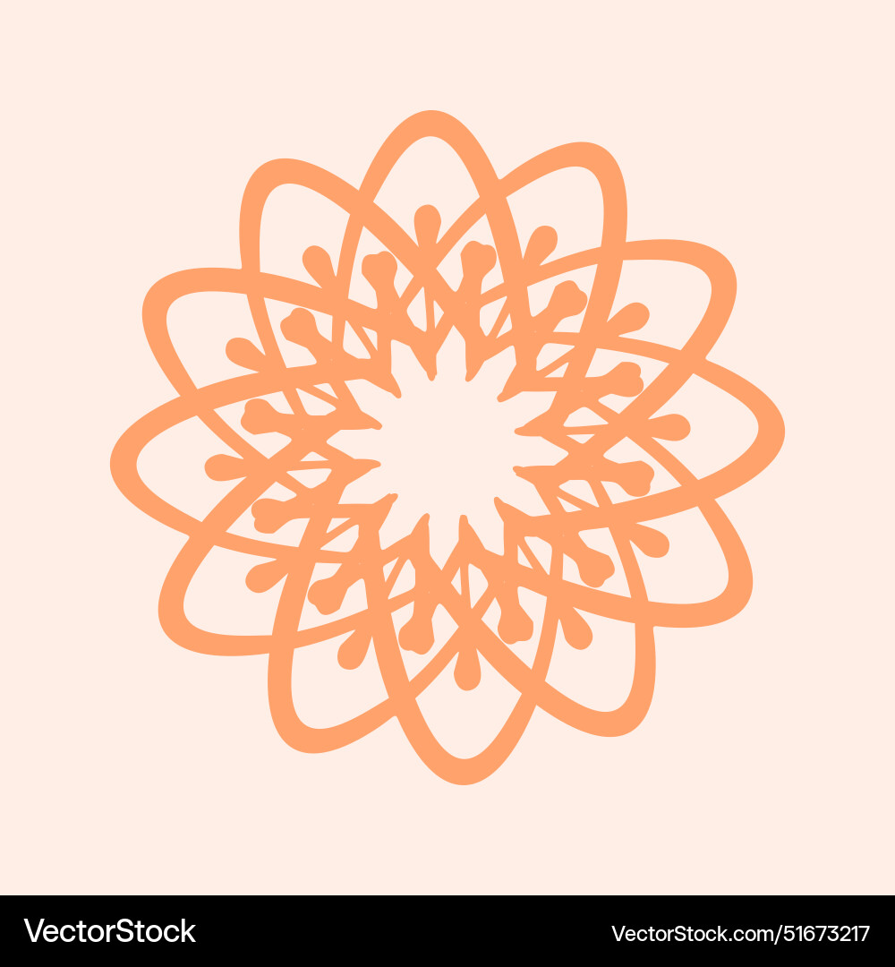 Peach fuzz botanical texture motif Royalty Free Vector Image