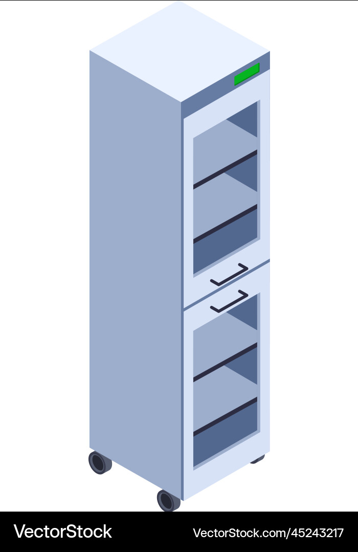 Semiconductor production rack composition Vector Image
