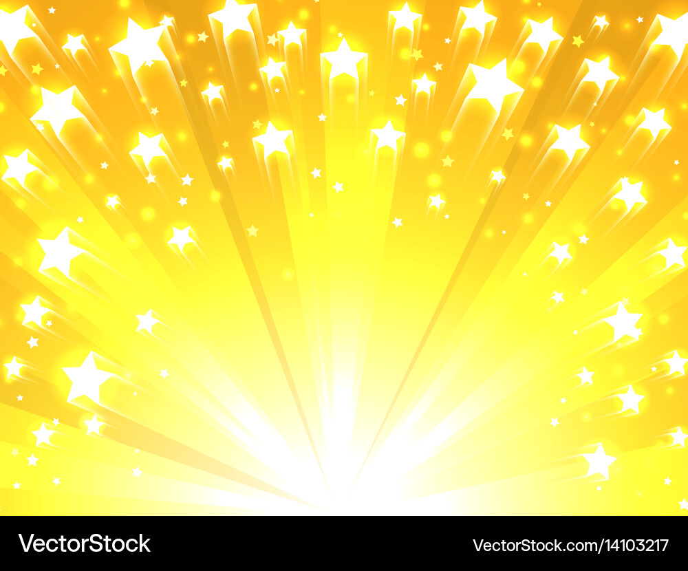 Yellow Starry Background Royalty Free Vector Image