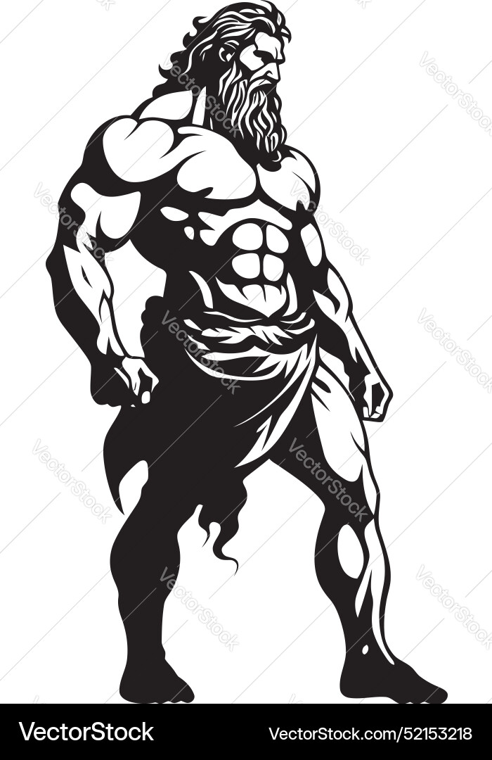 Ancient hero hercules symbolic design titan Vector Image