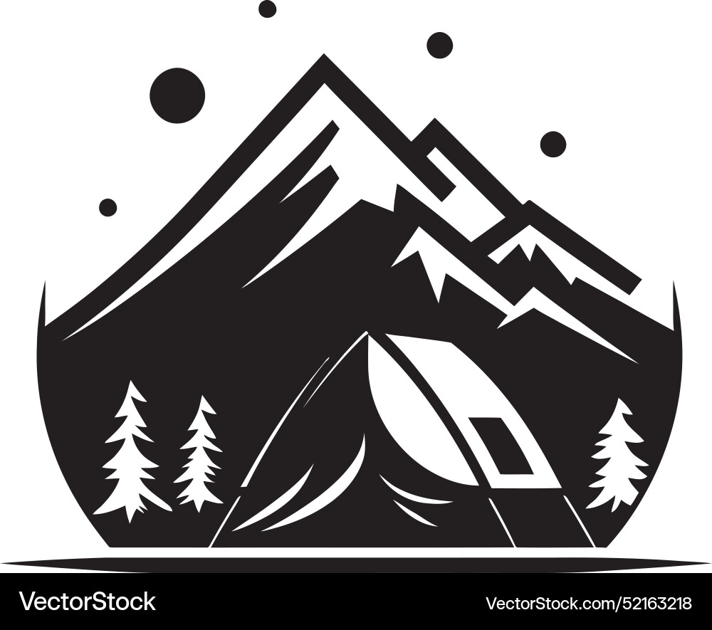 Camping in your own backyard staycation ideas Vector Image