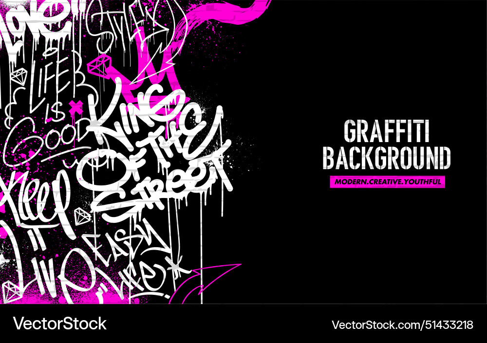Graffiti background Royalty Free Vector Image - VectorStock
