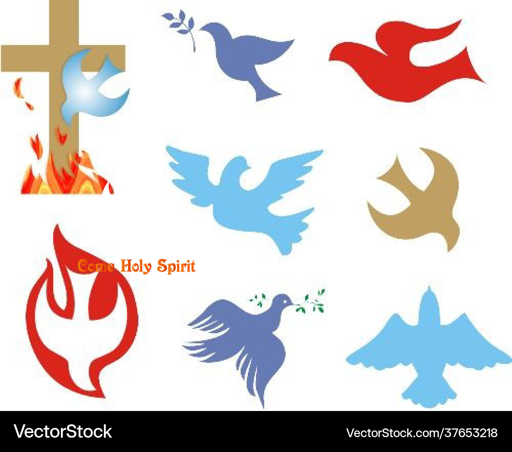 Pentecost Celebration - Holy Spirit Royalty Free Vector