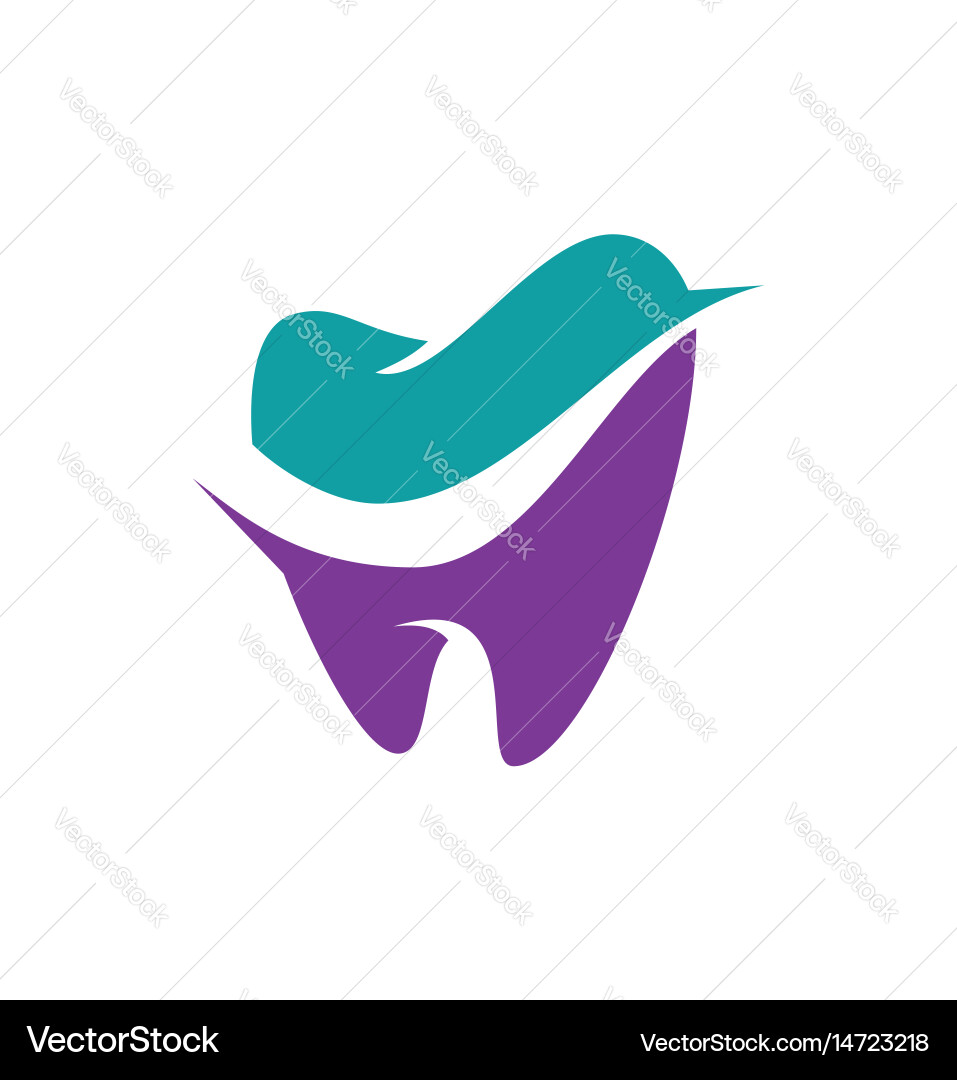 Tooth dental logo Royalty Free Vector Image - VectorStock