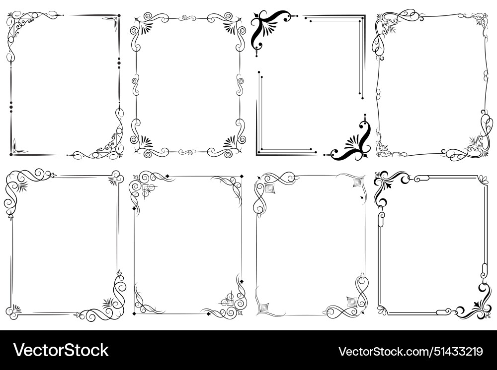Decorative border Royalty Free Vector Image - VectorStock