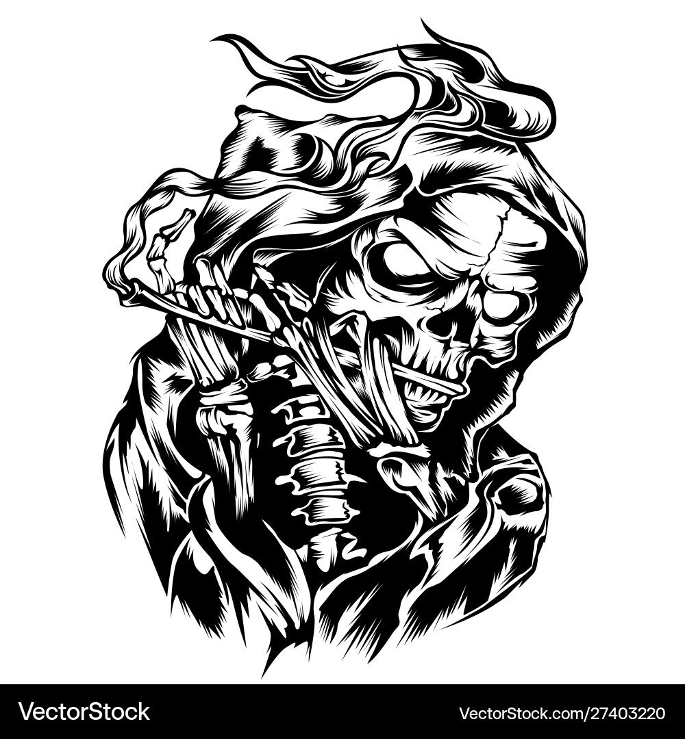 Death Flute Serenade Royalty Free Vector Image