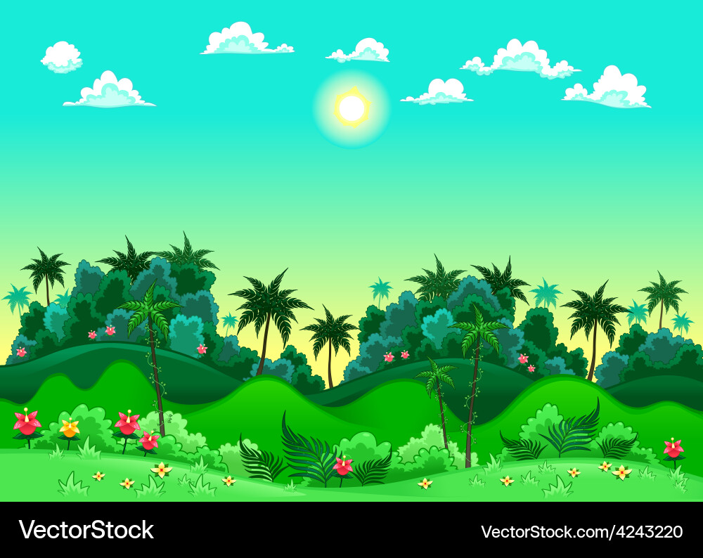 Green forest Royalty Free Vector Image - VectorStock