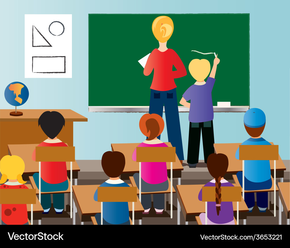 Classroom Royalty Free Vector Image - VectorStock