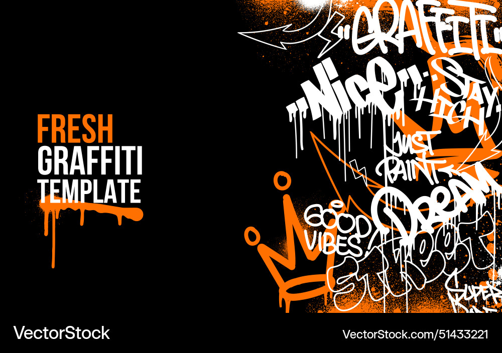 Graffiti background Royalty Free Vector Image - VectorStock