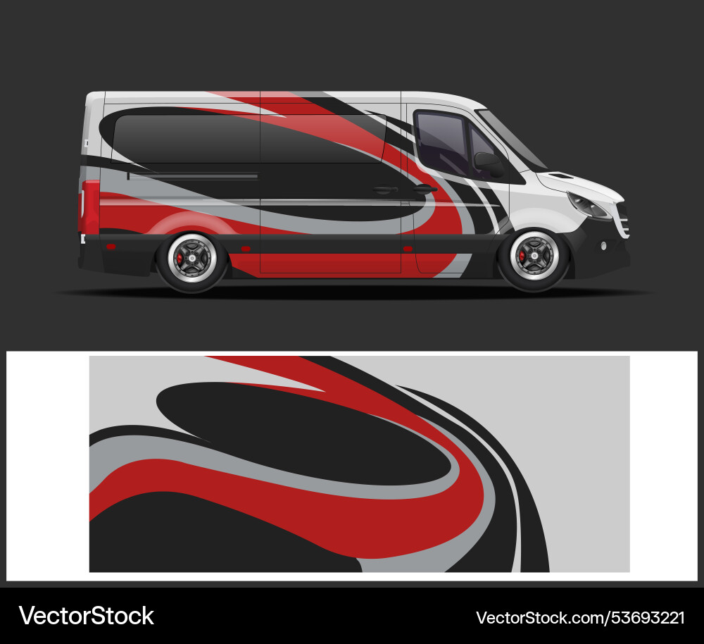 Vinyl vehicle wrap sticker design for adventure Vector Image