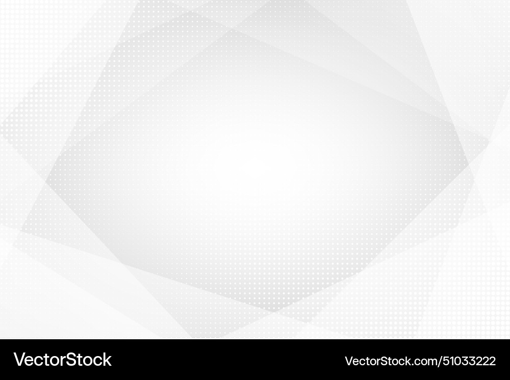 Geometric white and grey gradient background Vector Image