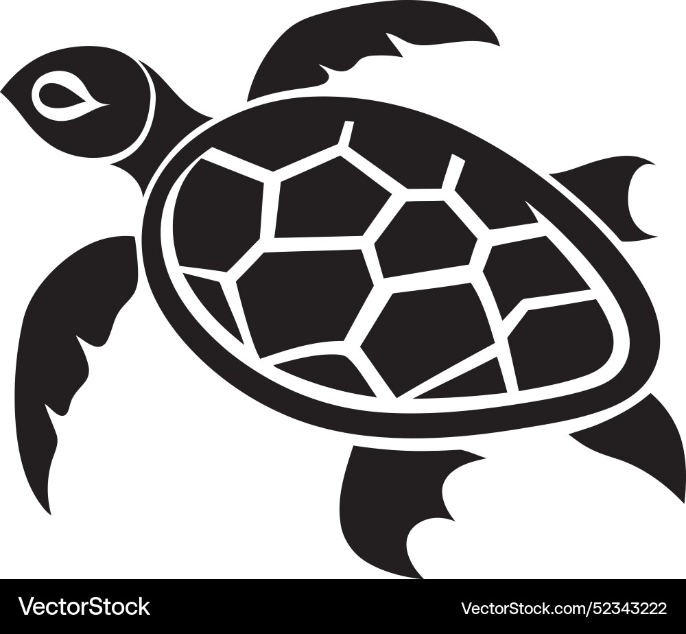 Graceful intricacy monochrome turtle depth black t