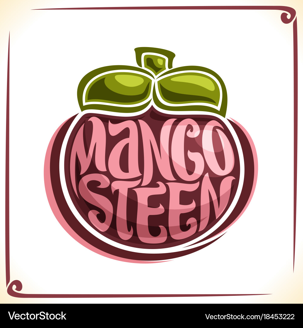 Logo for mangosteen Royalty Free Vector Image - VectorStock