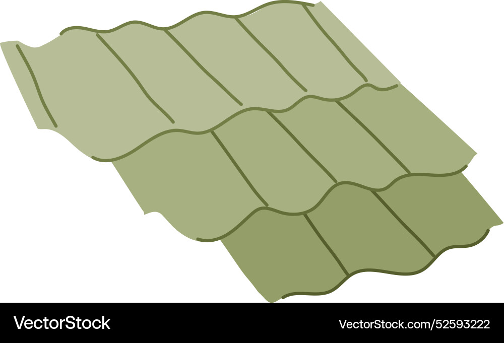 Red roof tile cartoon Royalty Free Vector Image
