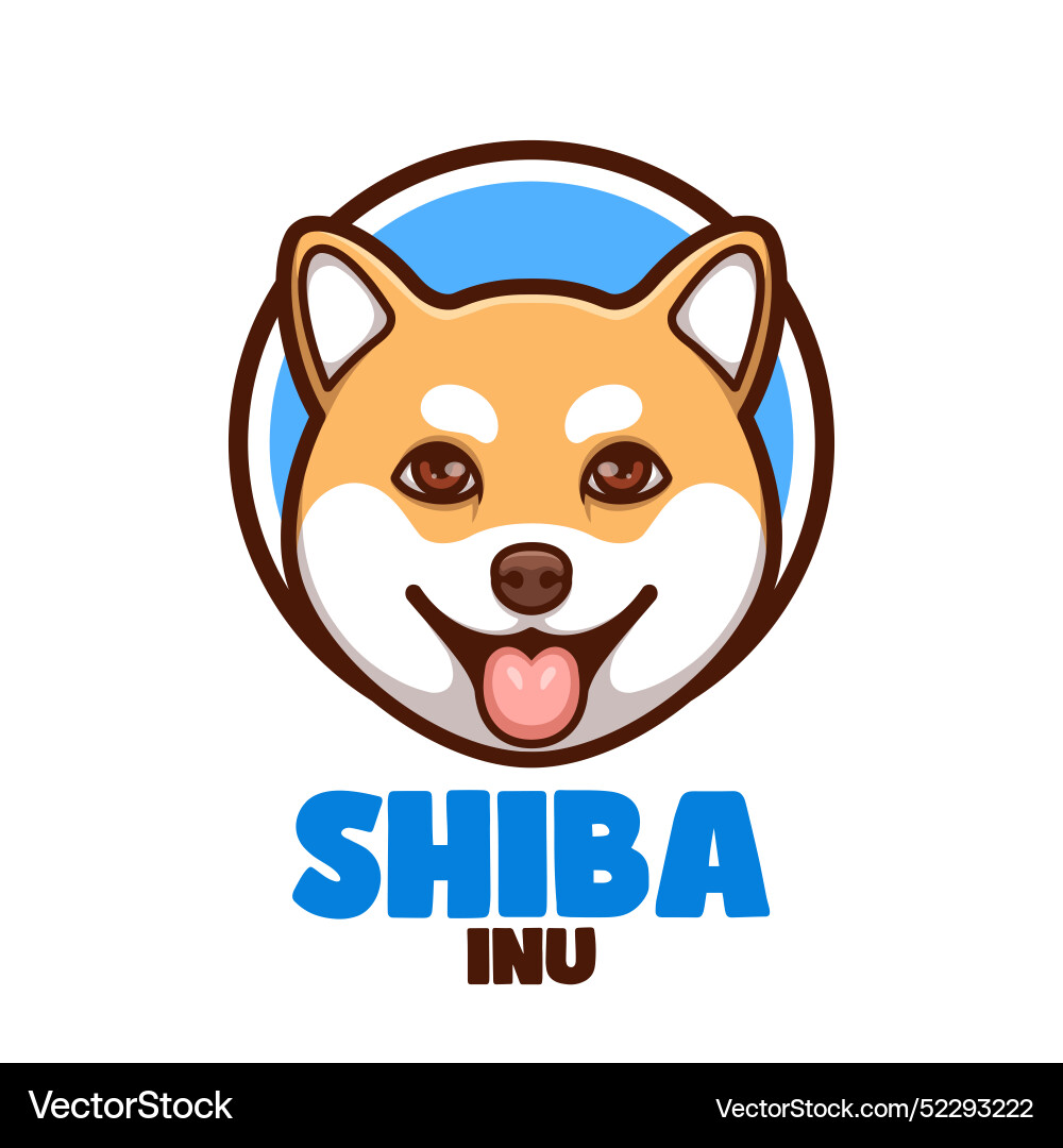 Shiba inu cartoon Royalty Free Vector Image - VectorStock