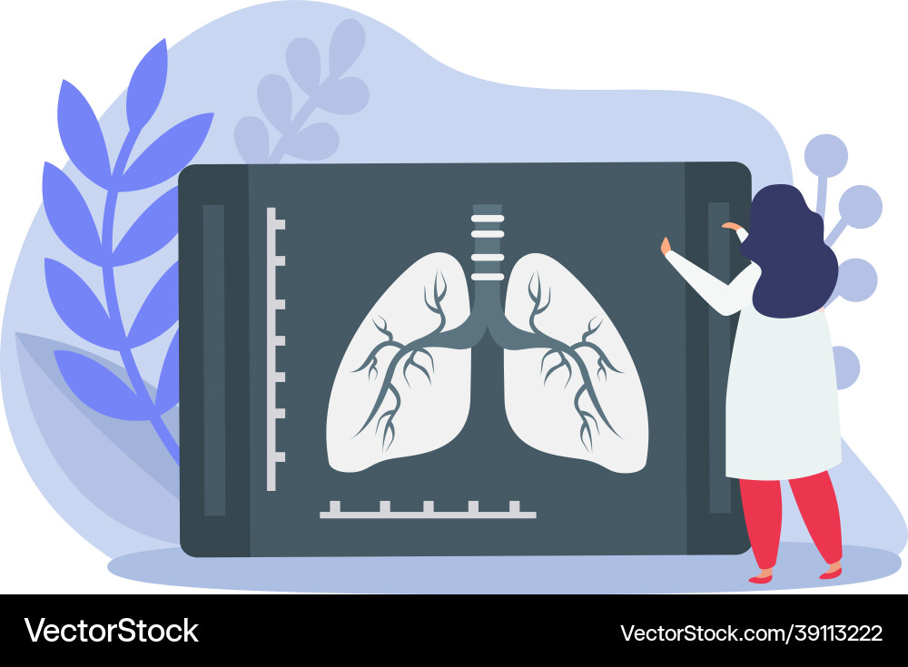 Snapshot of lungs composition Royalty Free Vector Image