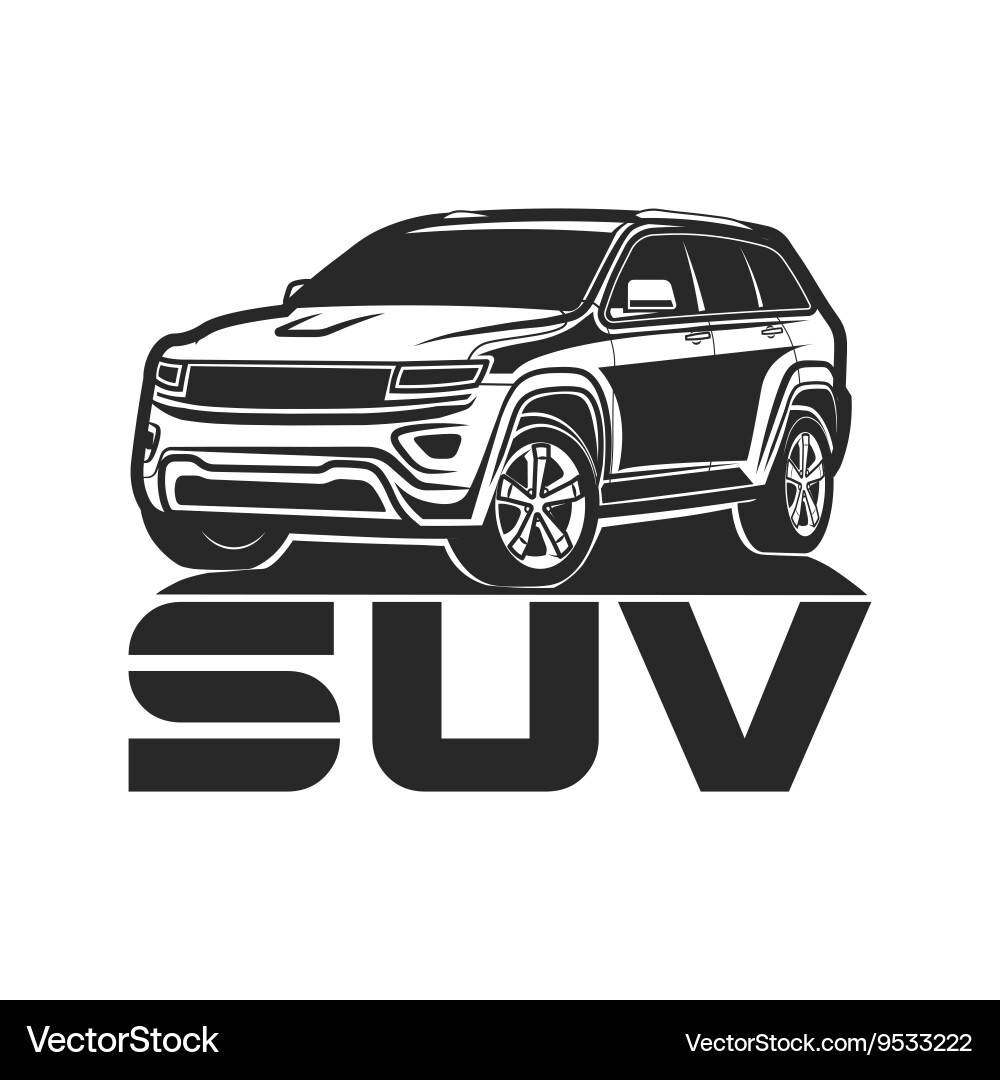 Suv car icon logo design Royalty Free Vector Image