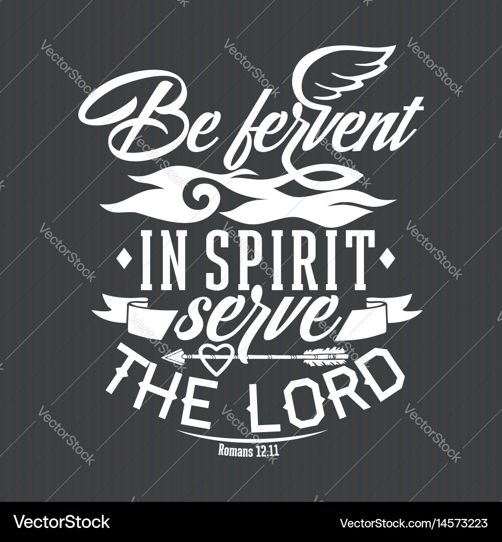 Christian biblical typography Royalty Free Vector Image