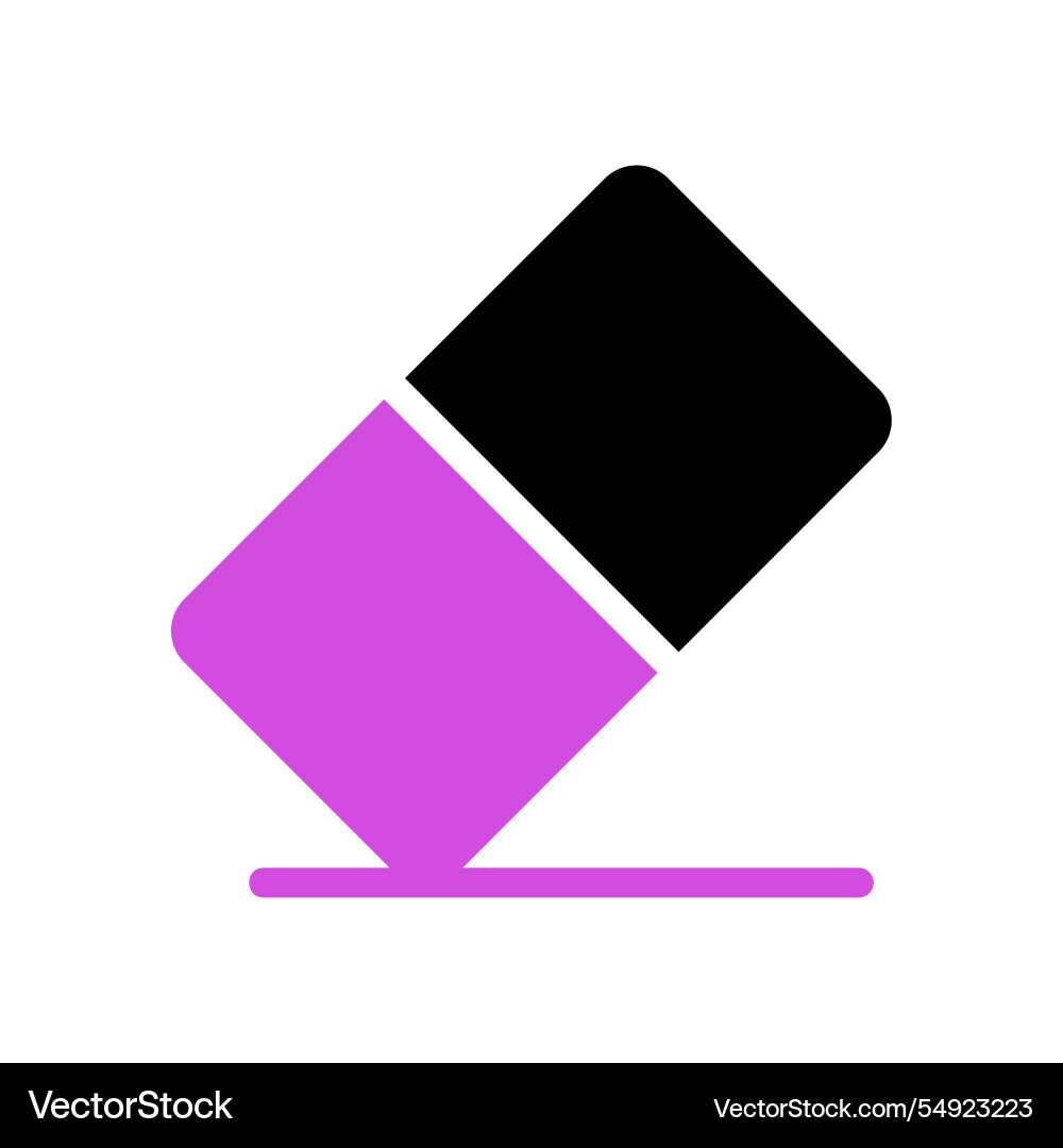 Erase icon delete symbol remove button digital Vector Image
