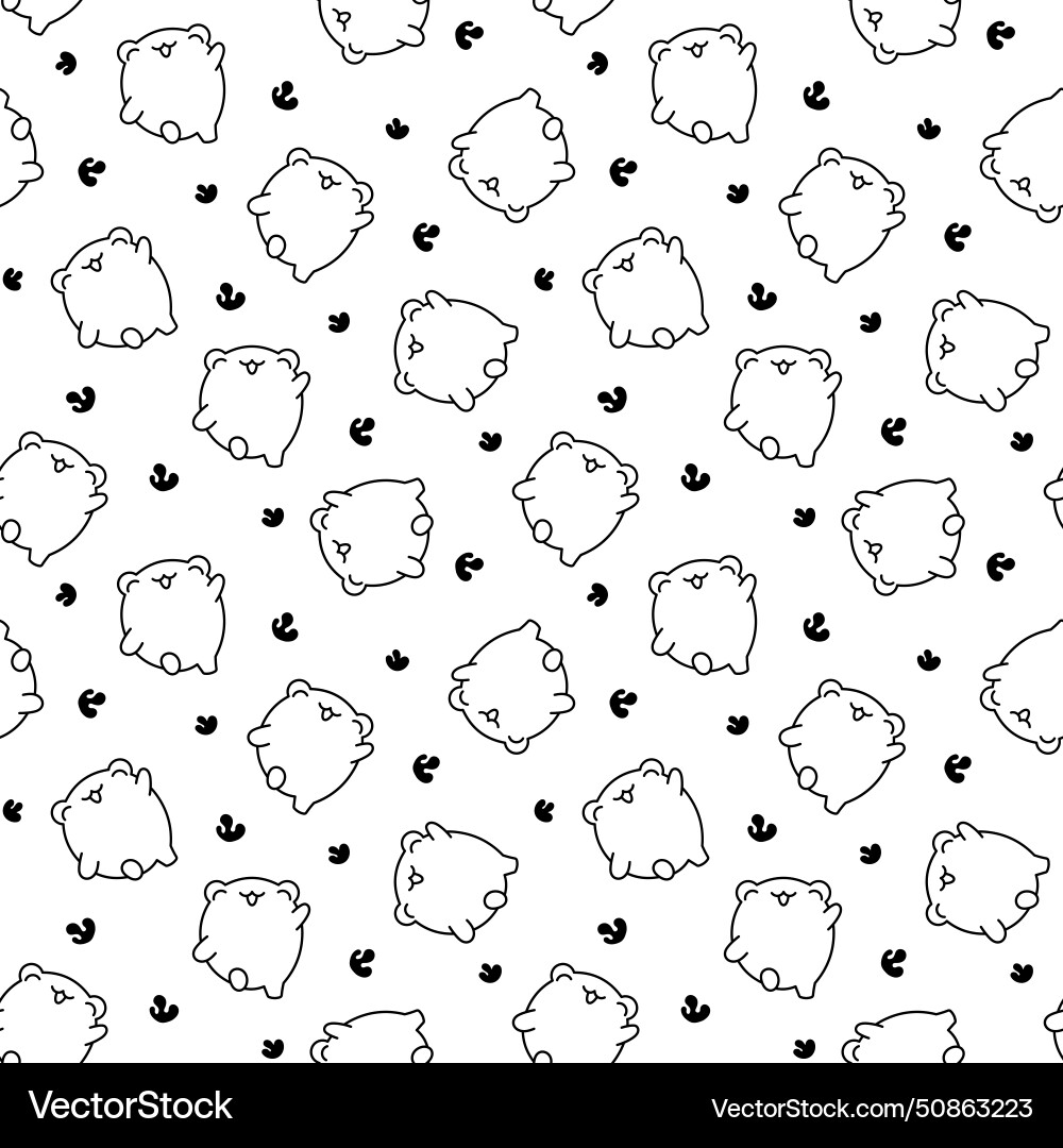 Frog seamless pattern coloring page Royalty Free Vector