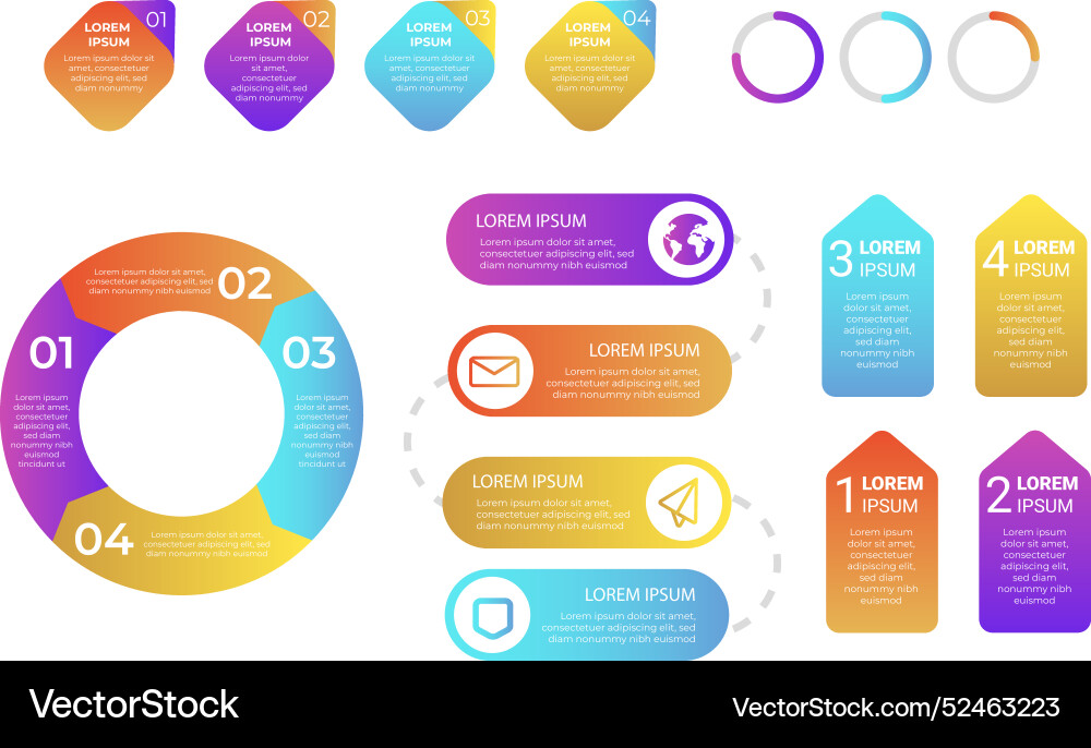 Infographic element set Royalty Free Vector Image