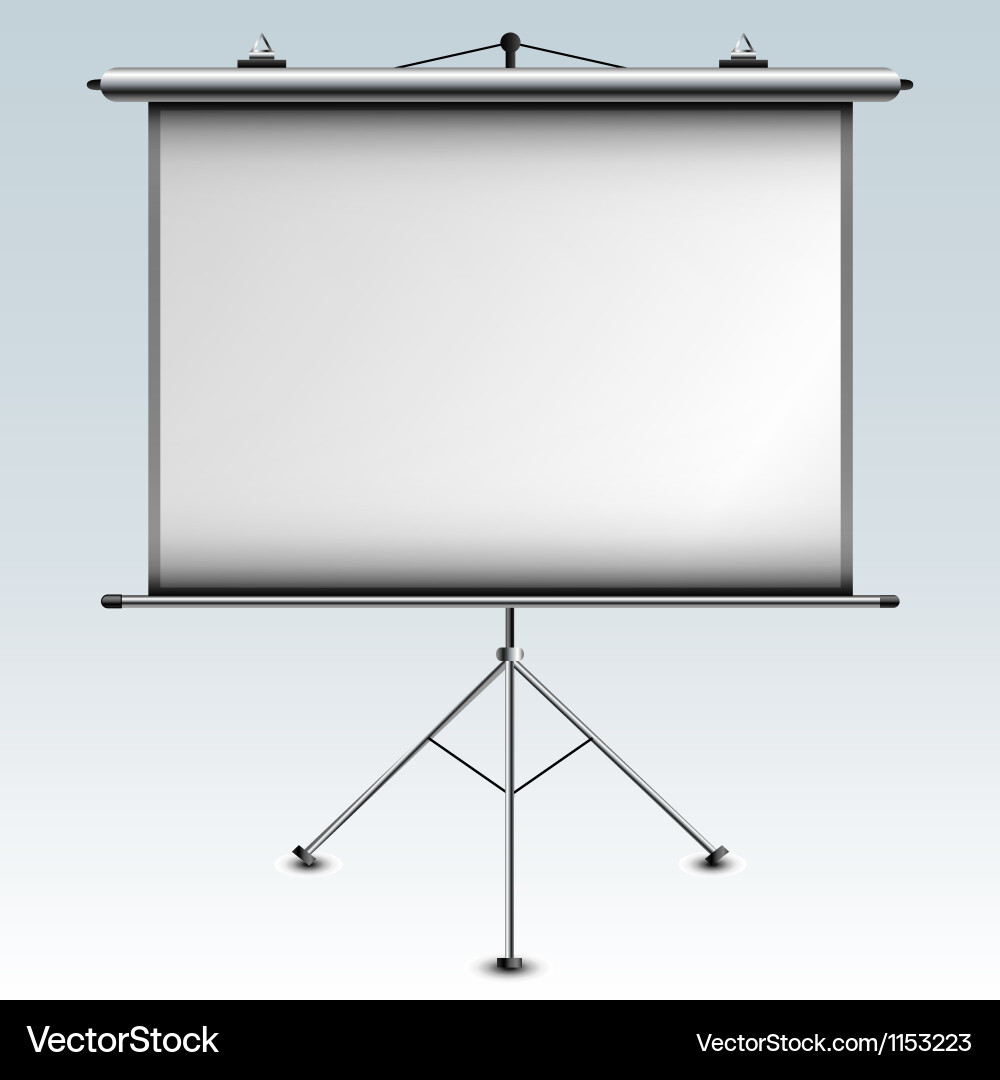 Projector screen Royalty Free Vector Image - VectorStock