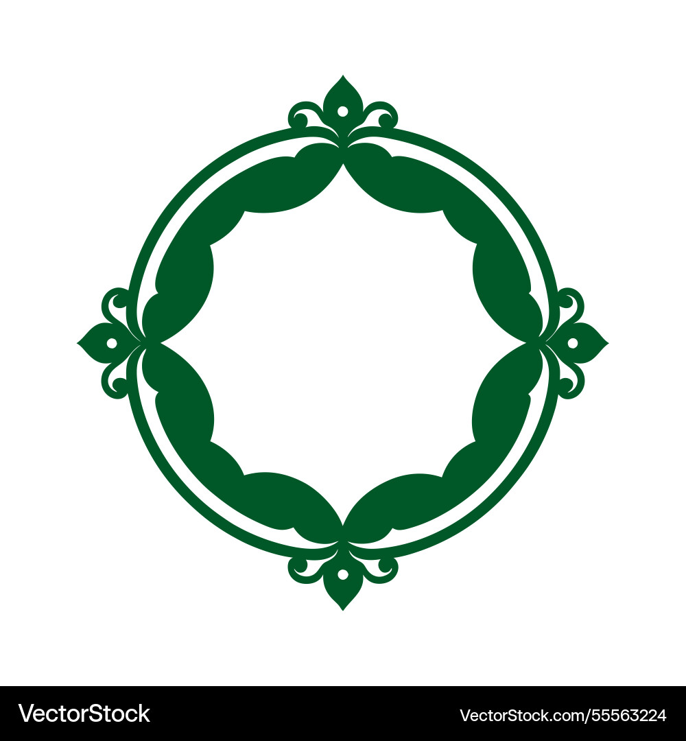Card decorative frame design element Royalty Free Vector