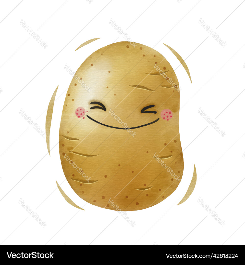 Potato cartoon character Royalty Free Vector Image