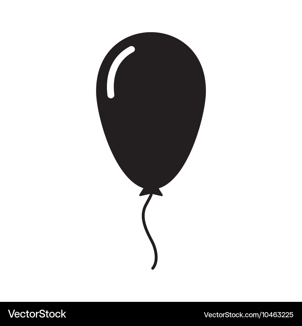 Balon simple icon Royalty Free Vector Image - VectorStock