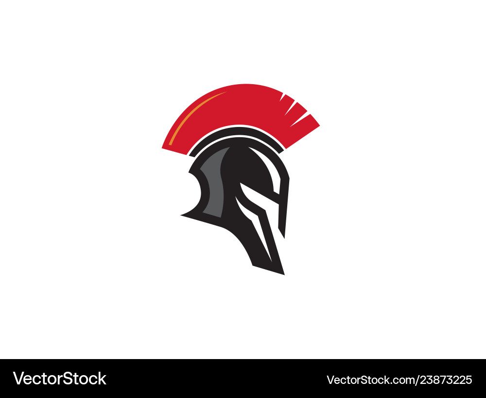 Creative helmet logo Royalty Free Vector Image