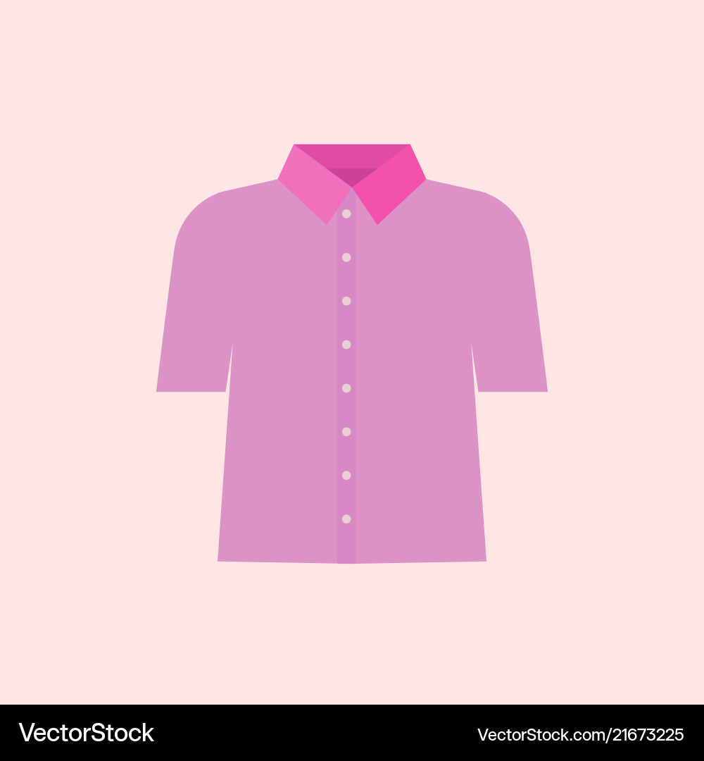 Pink shirt Royalty Free Vector Image - VectorStock