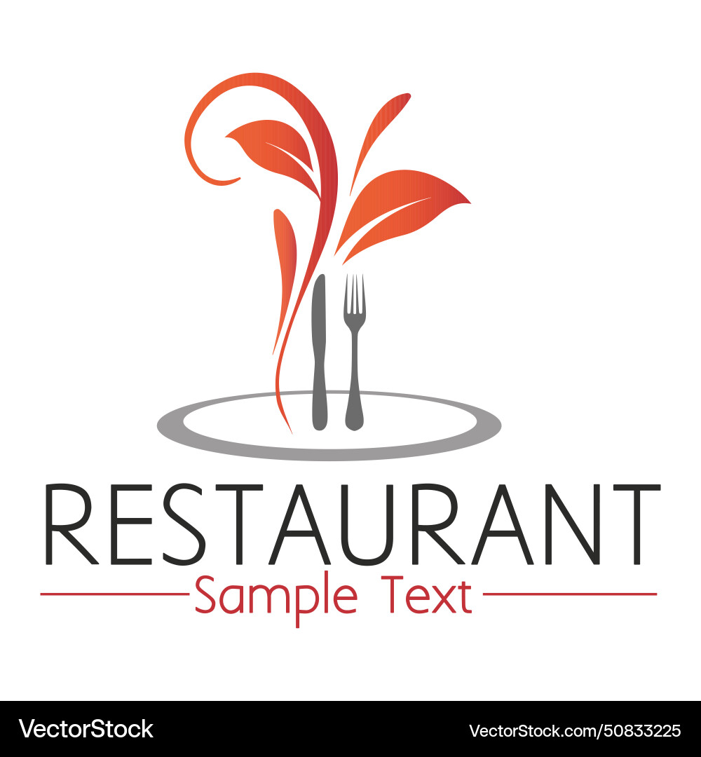 Resturent logo Royalty Free Vector Image - VectorStock