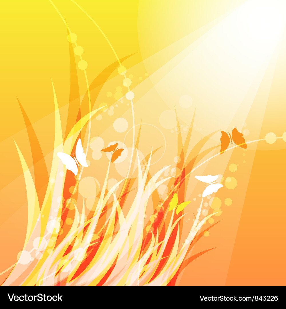 Warm nature background Royalty Free Vector Image